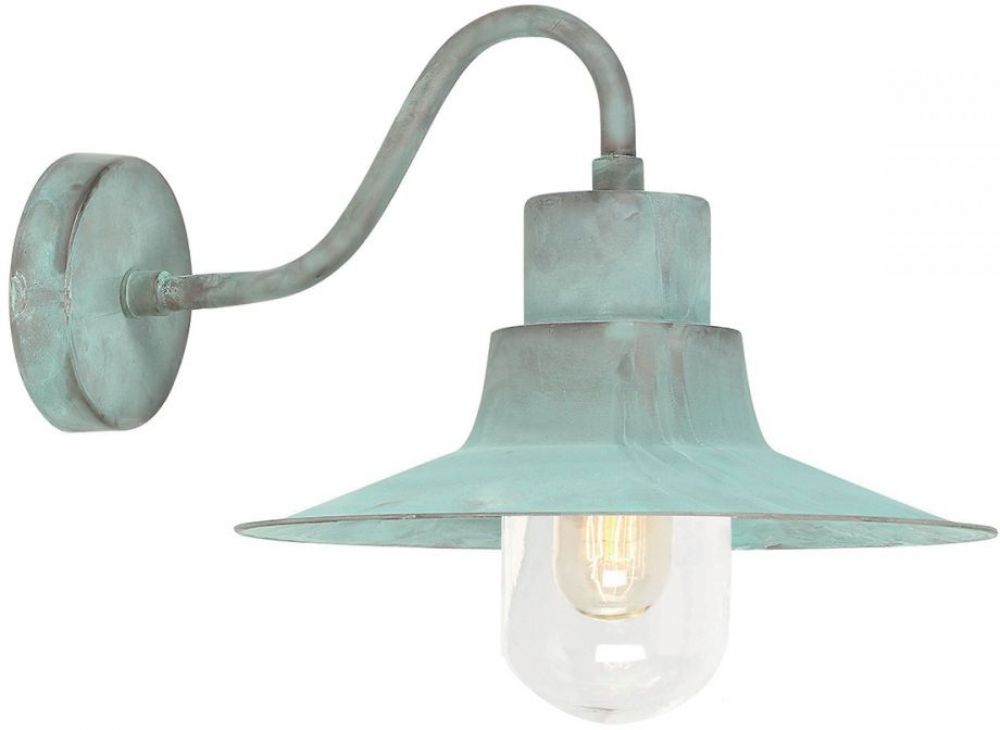 Sheldon Verdigris Wall Light 1 Lamp by Elstead (SHELDON-V) - Copper ...