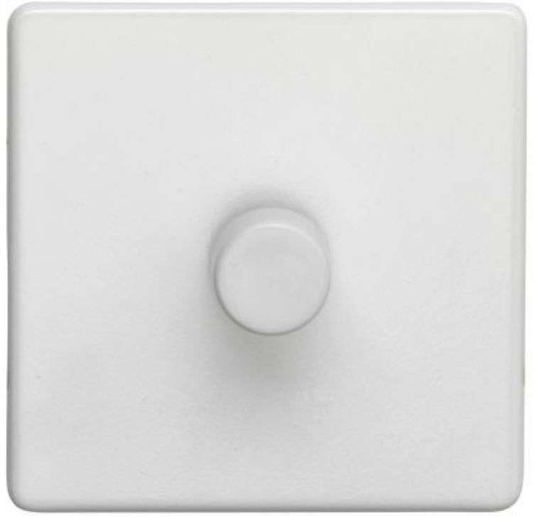 Eurolite White Metal Dimmer Switch 2 Gang (ECW2D400) - White Switches