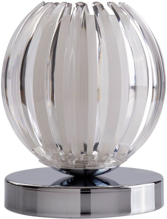 Claw Touch Table Lamp, Chrome, Clear Acrylic, Frosted Glass (1811CL ...